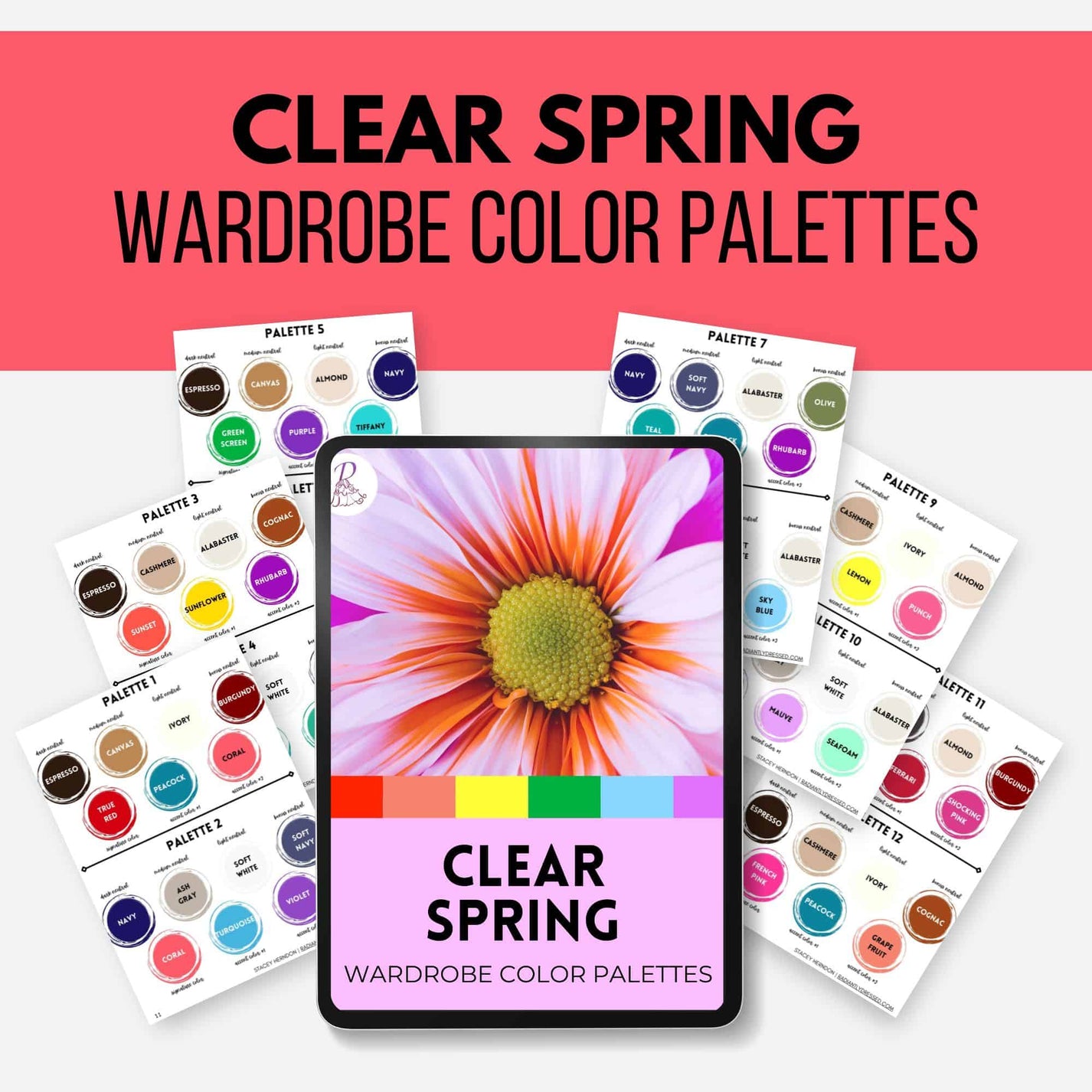 Clear Spring Color Palettes – Radiant Style Shop