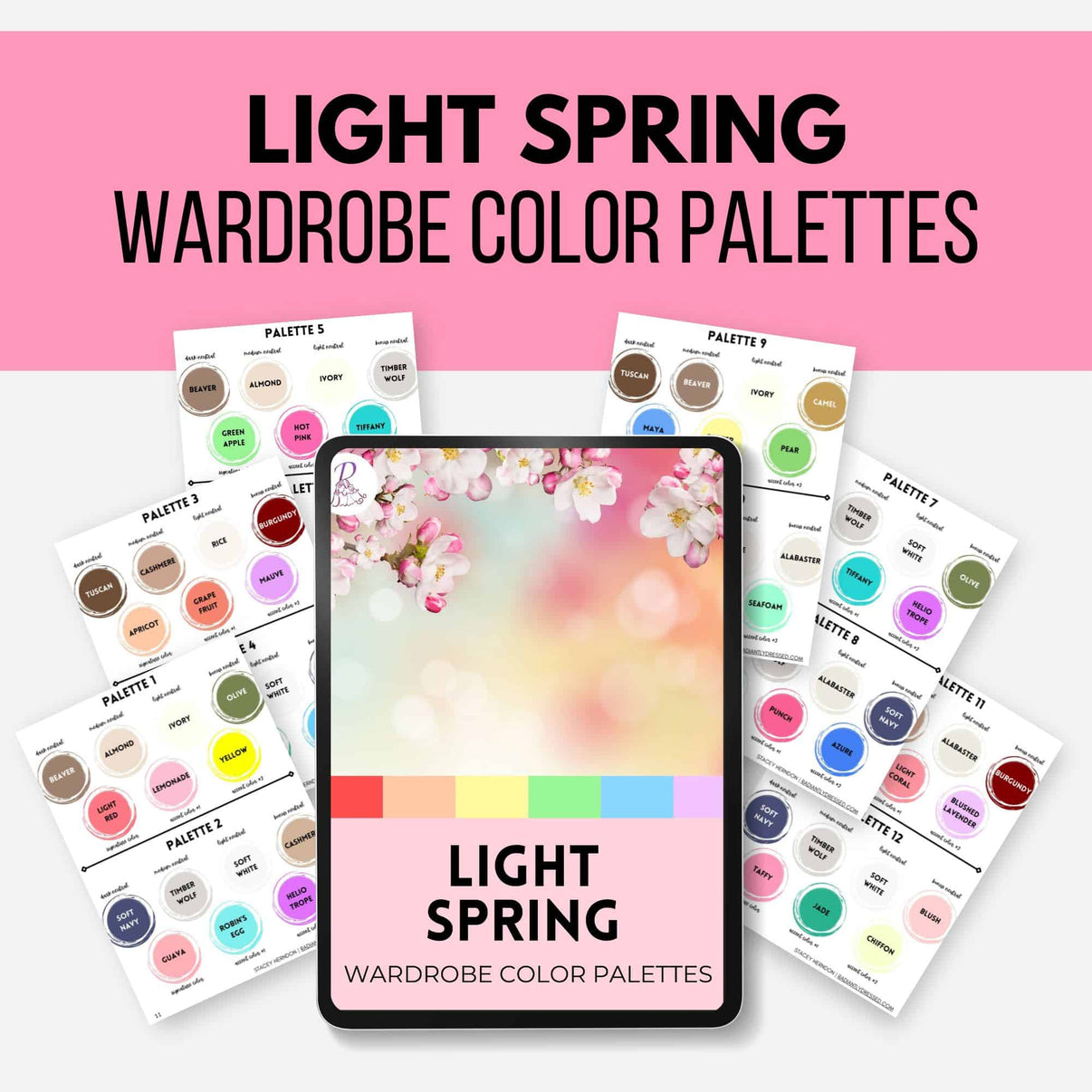 Light Spring Color Palettes – Radiant Style Shop