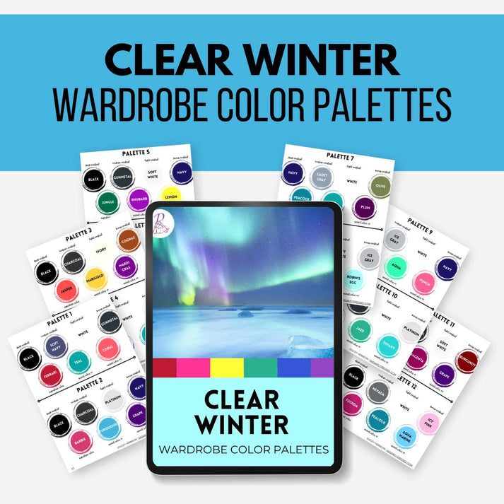 Clear Winter Color Palettes – Radiant Style Shop